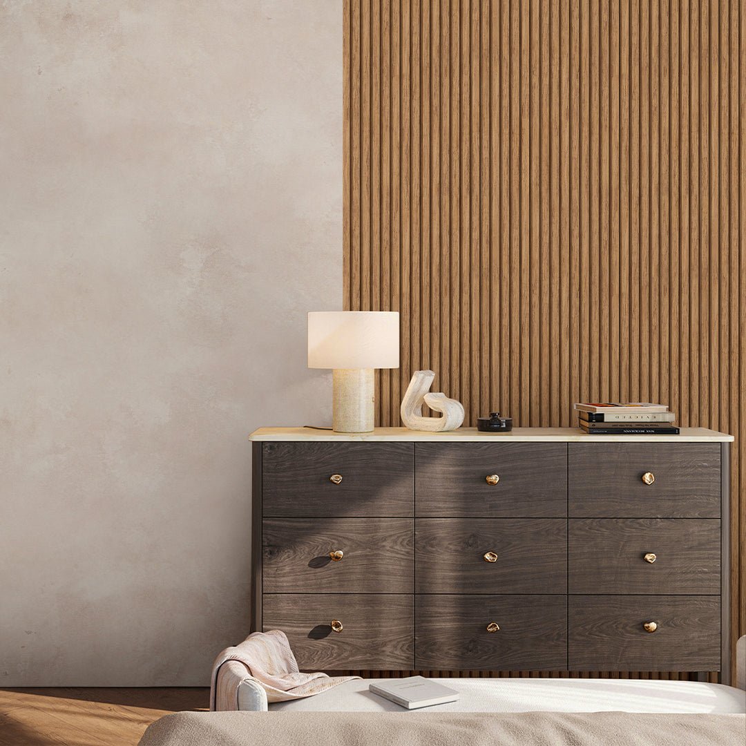 Wooden Oak Slat Panels Wallpaper A001 – CostaCover