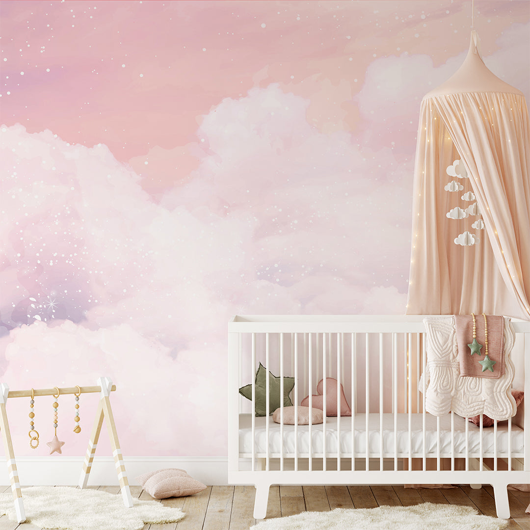 Baby girl nursery wallpaper store